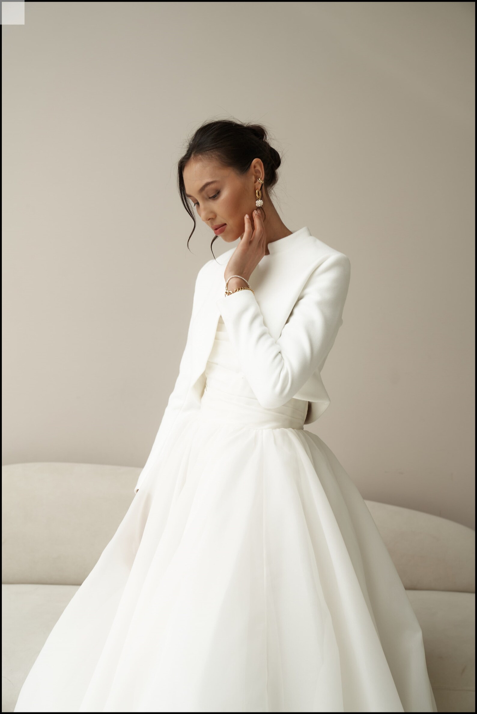 Bridal Jacket Bridal Coat White Jacket for Bride Wedding - Etsy