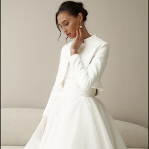 Bridal Jacket Bridal Coat White Jacket for Bride Wedding - Etsy