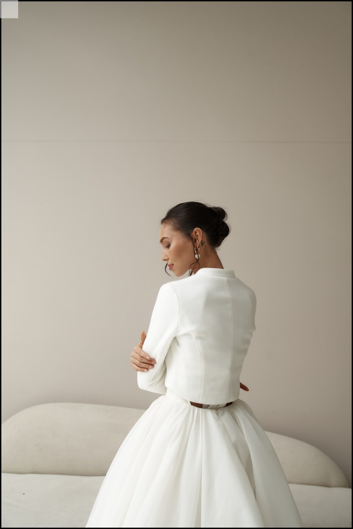 Bridal Jacket Bridal Coat White Jacket for Bride Wedding - Etsy