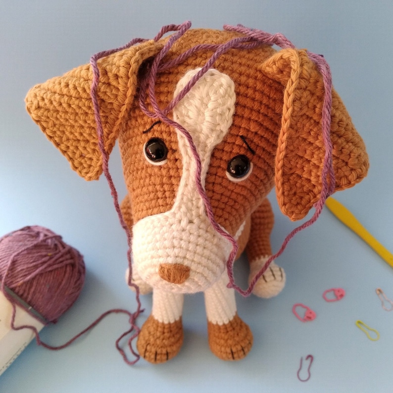 Johnny the Border Collie Amigurumi Pattern Crochet Dog PDF - Etsy