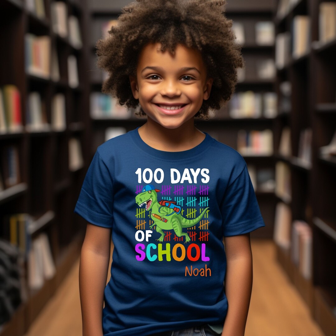 100th Day of School Shirt Kindergarten Preschool First Grade Second ...