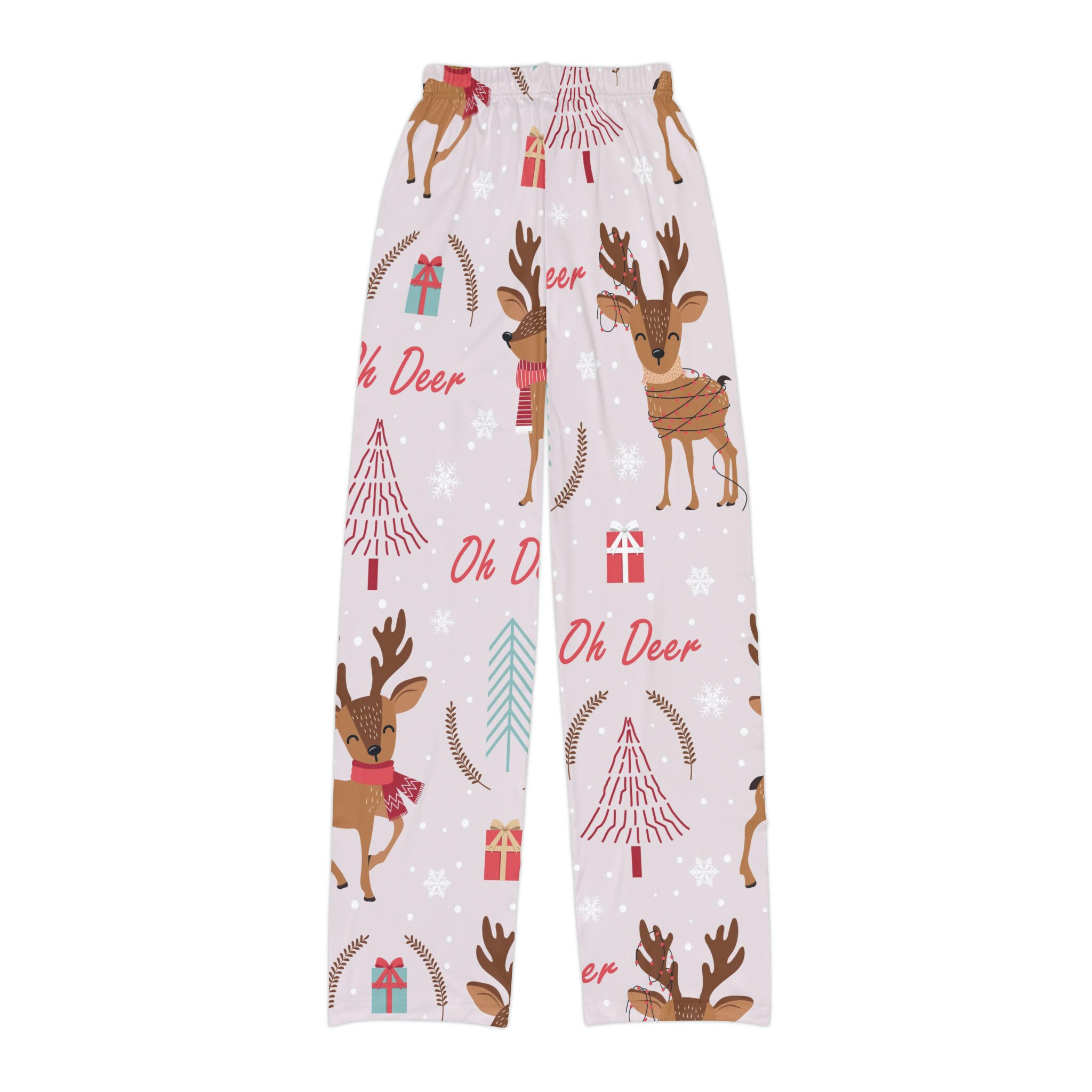 Kids Pajama Pants Deer Pajama Pants Christmas Sleep Pants Winter Lounge ...