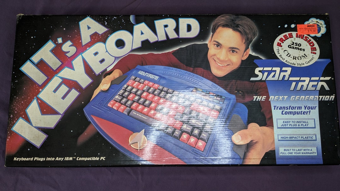 Star Trek the Next Generation Keyboard | 1995 Brainworks | With CD-ROM ...