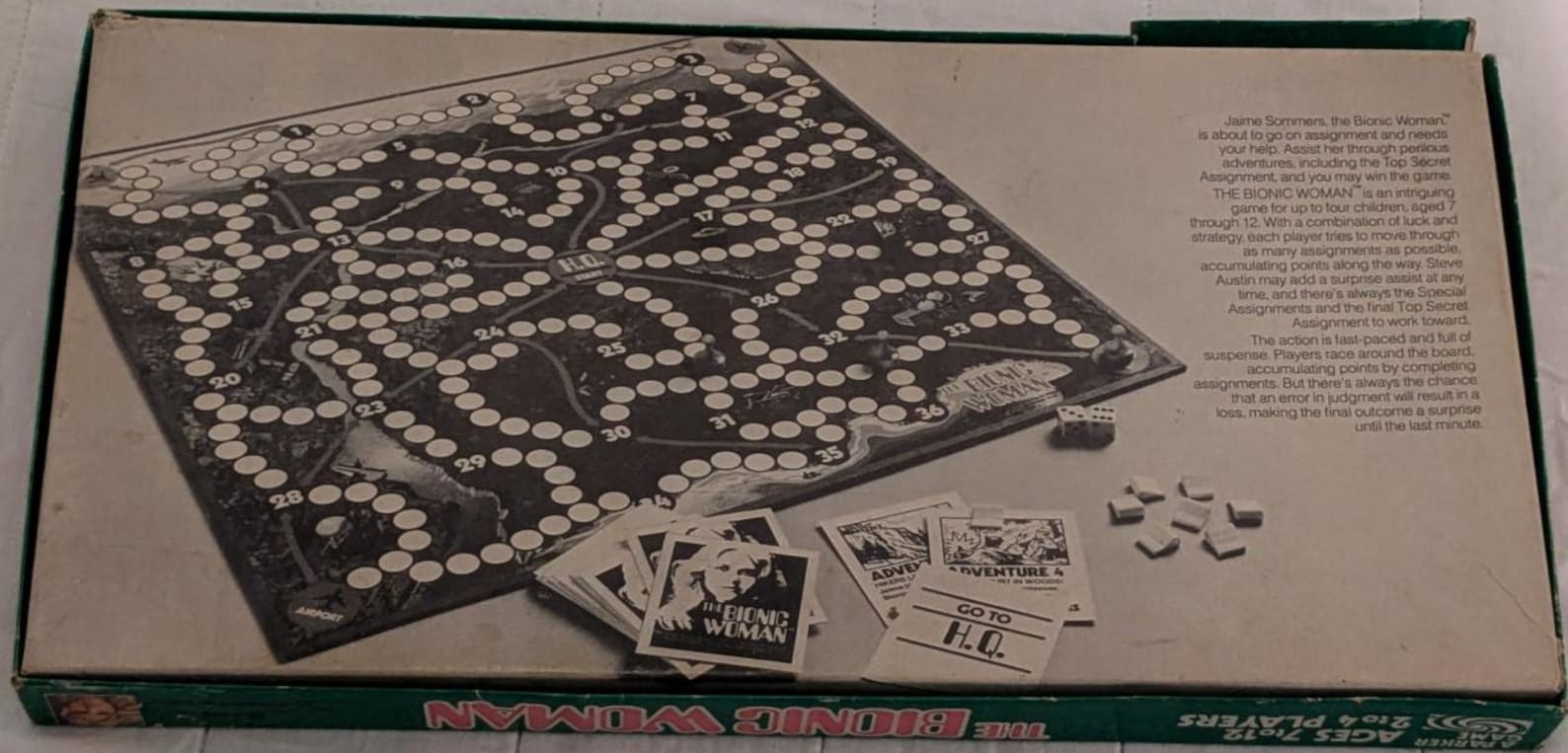 Vintage 1976 the Bionic Woman Board Game by Parker Brothers - Based on ...