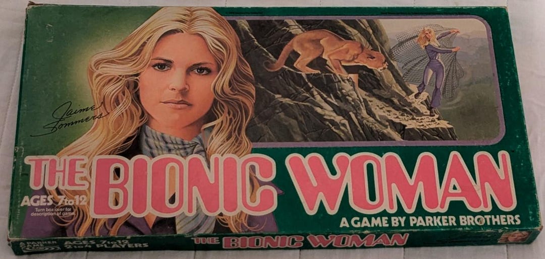 Bionic Woman 1976 Parker Brothers Board Game - Etsy