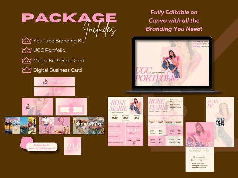 Influencer Social Media Branding Kit - Etsy