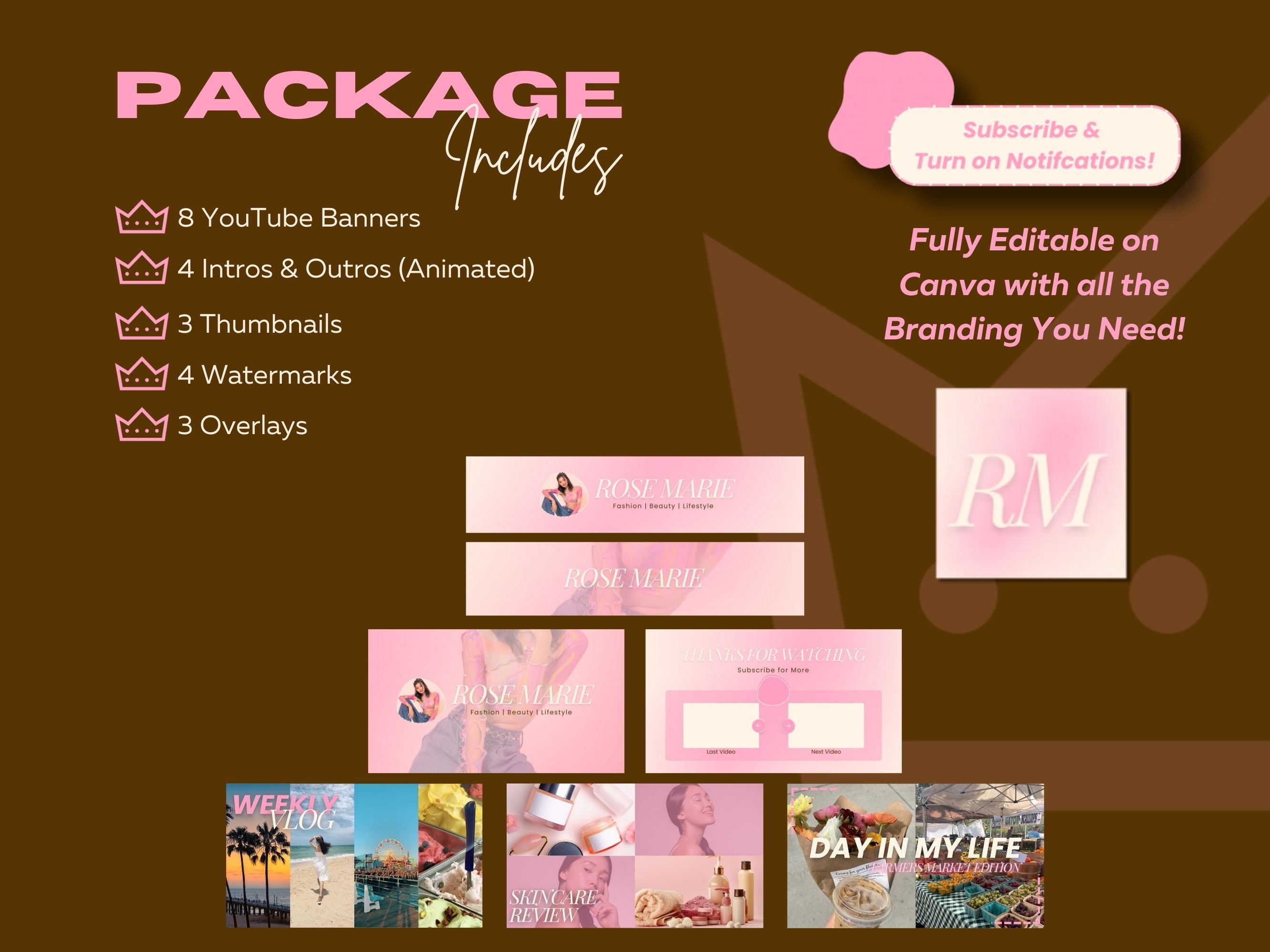 Youtube Branding Kit - Etsy