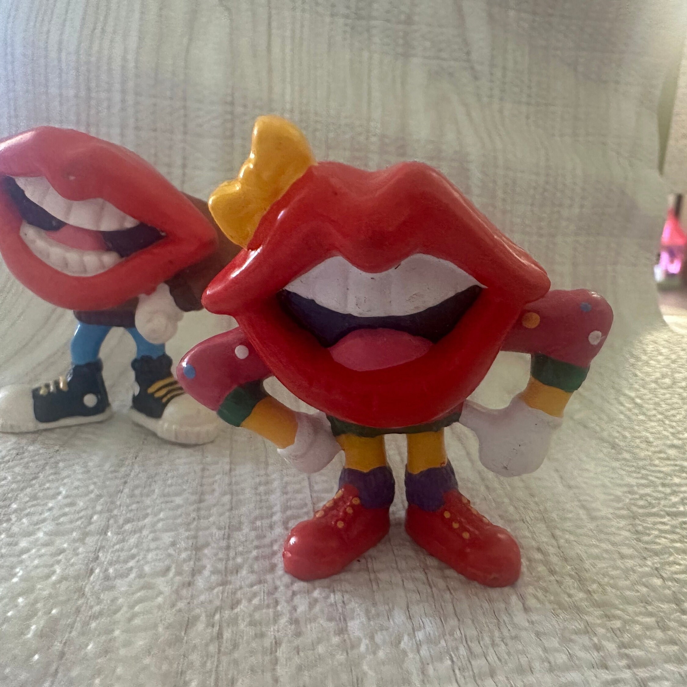 1989 TANG Applause PVC Figurine, BIG Red Lips Vintage Toy - Etsy