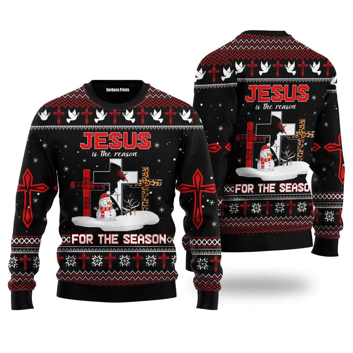 Jesus The Reason for The Season Ugly Christmas Sweater 3D sold by ...