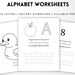 Alphabet Worksheets - Printable - Tracing - Coloring - Homeschool ...