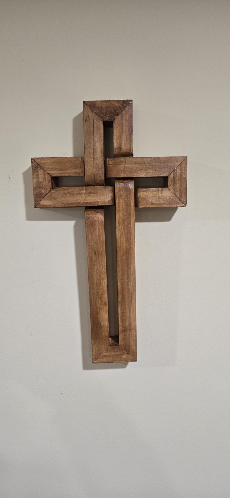 Solid Wood Knot Cross - Etsy
