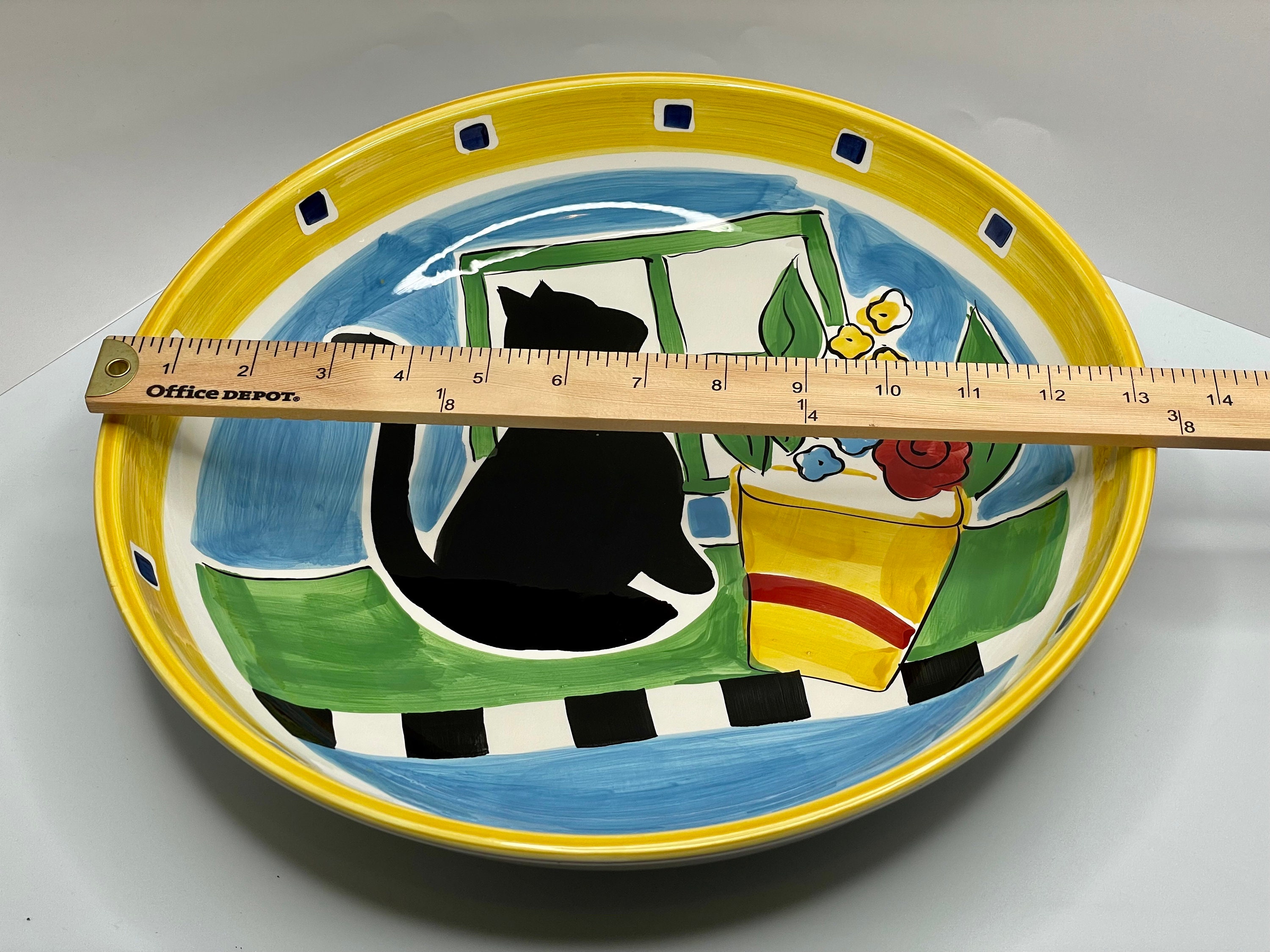 Hausenware by Mary Jane Mitchell Colorful 13.25 Round - Etsy