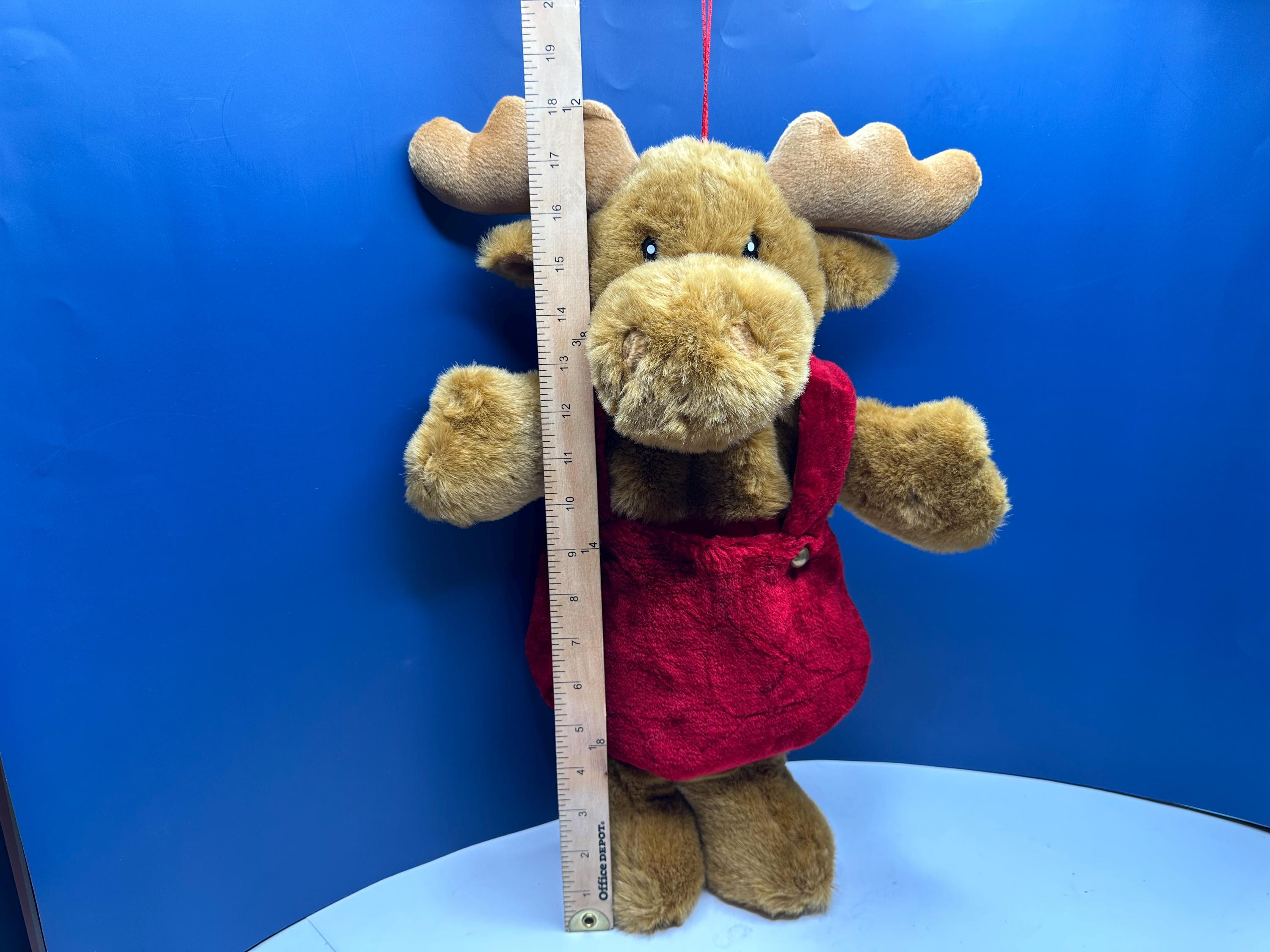 Moose Stocking With Overalls for Christmas - Etsy