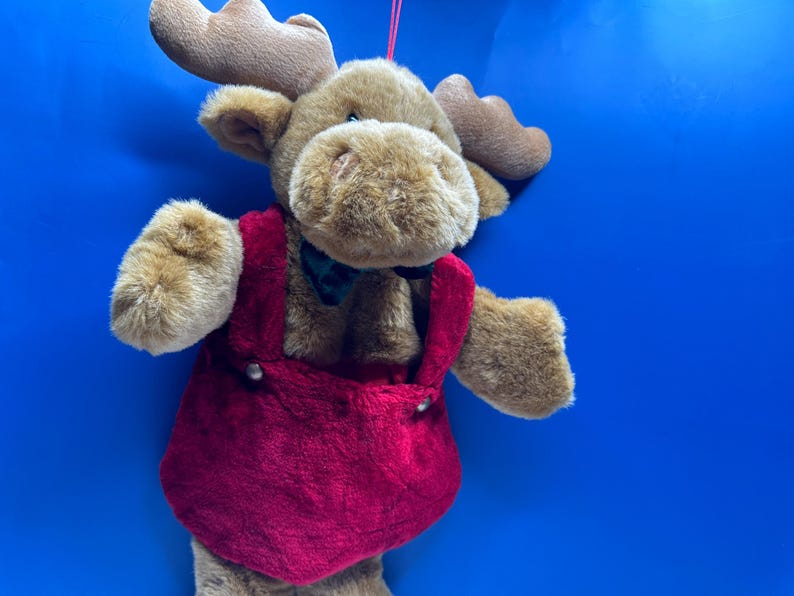 Moose Stocking With Overalls for Christmas - Etsy