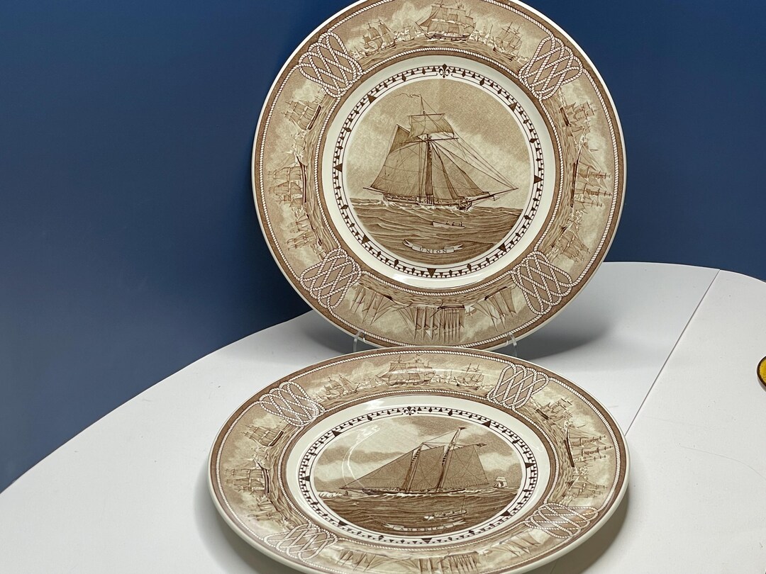 Wedgwood Collectible the American Sailing Ship Plates Decorative UNION ...