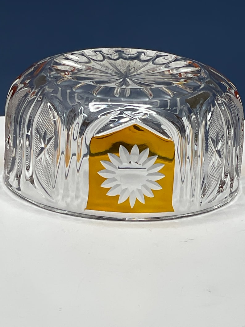 Huta Szykla Julia Crystal Bowl. 1960's Made in Poland. - Etsy