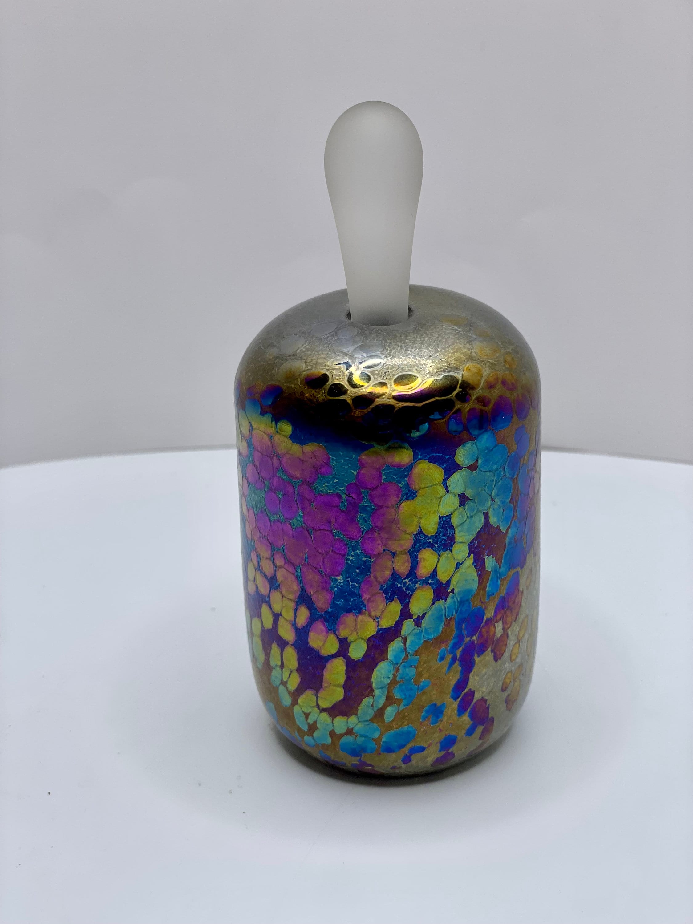 1960's Iridescence Art Glass Perfume Bottle by Glass Studio BOROWSKI ...