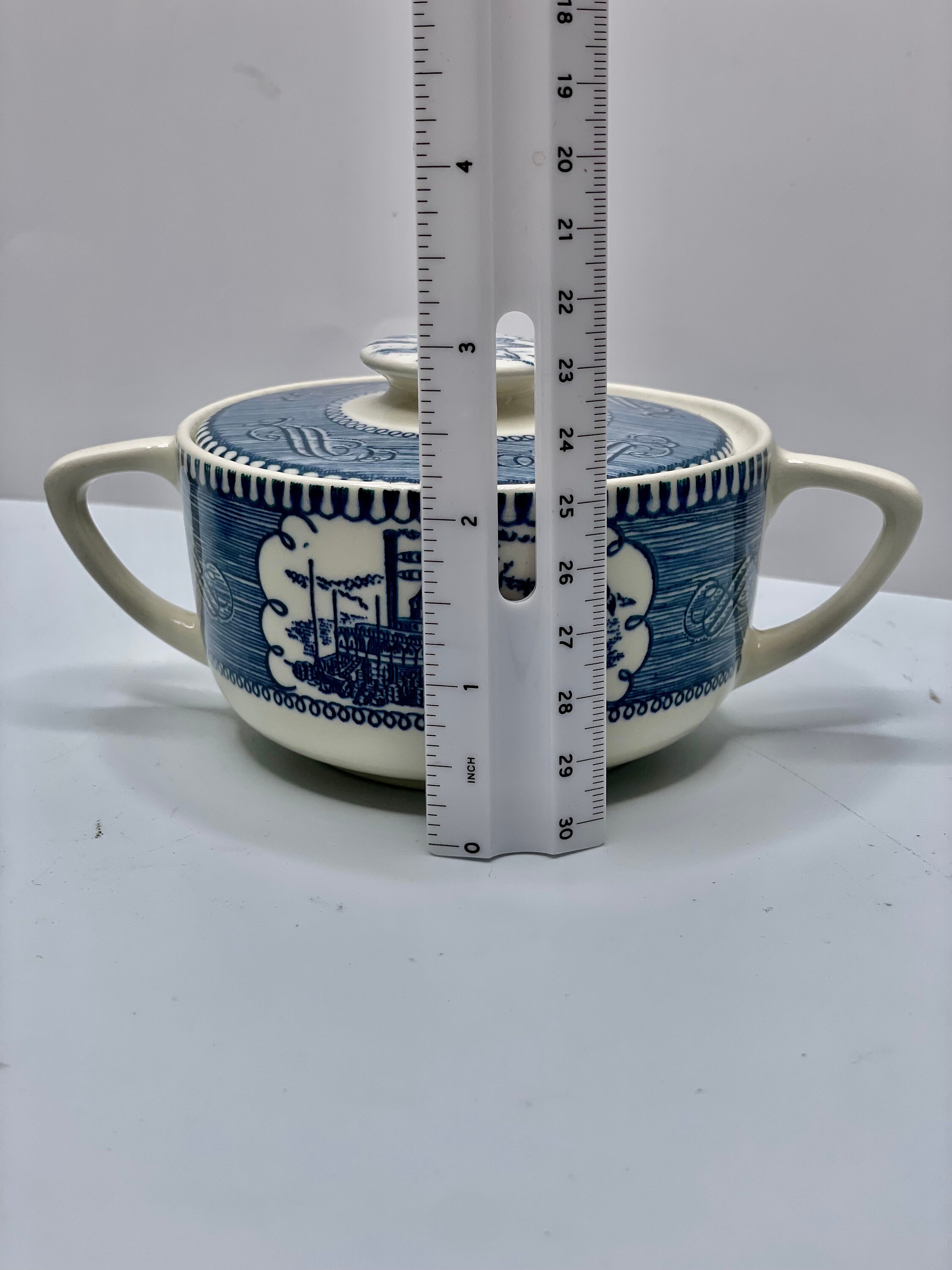 Royal China - Currier and Ives Pattern Creamer and Sugar Bowl, 1950's ...