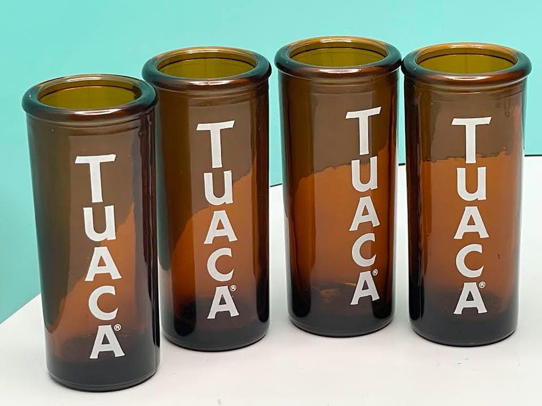TUACA Italian Brandy Brown/amber Double Shot Glasses. Set of 4. - Etsy