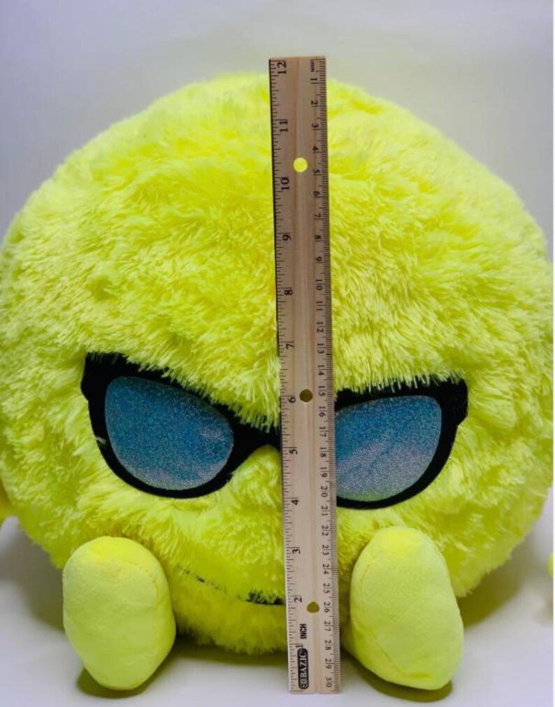 Applause Softies Emoji Plush Rebel Smiley Face Yellow Stuffed Toy 13 ...