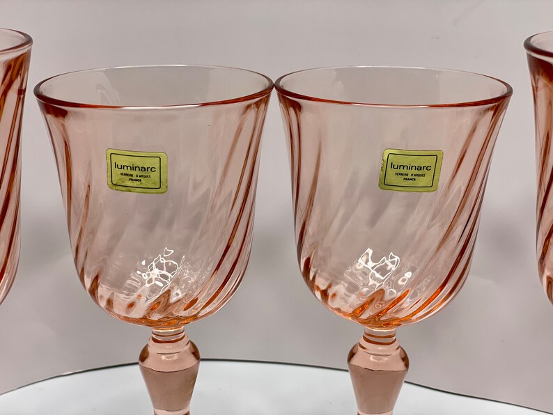 Luminarc Verrerie D'arques Rosaline Pink Mix White, Red Wine ...