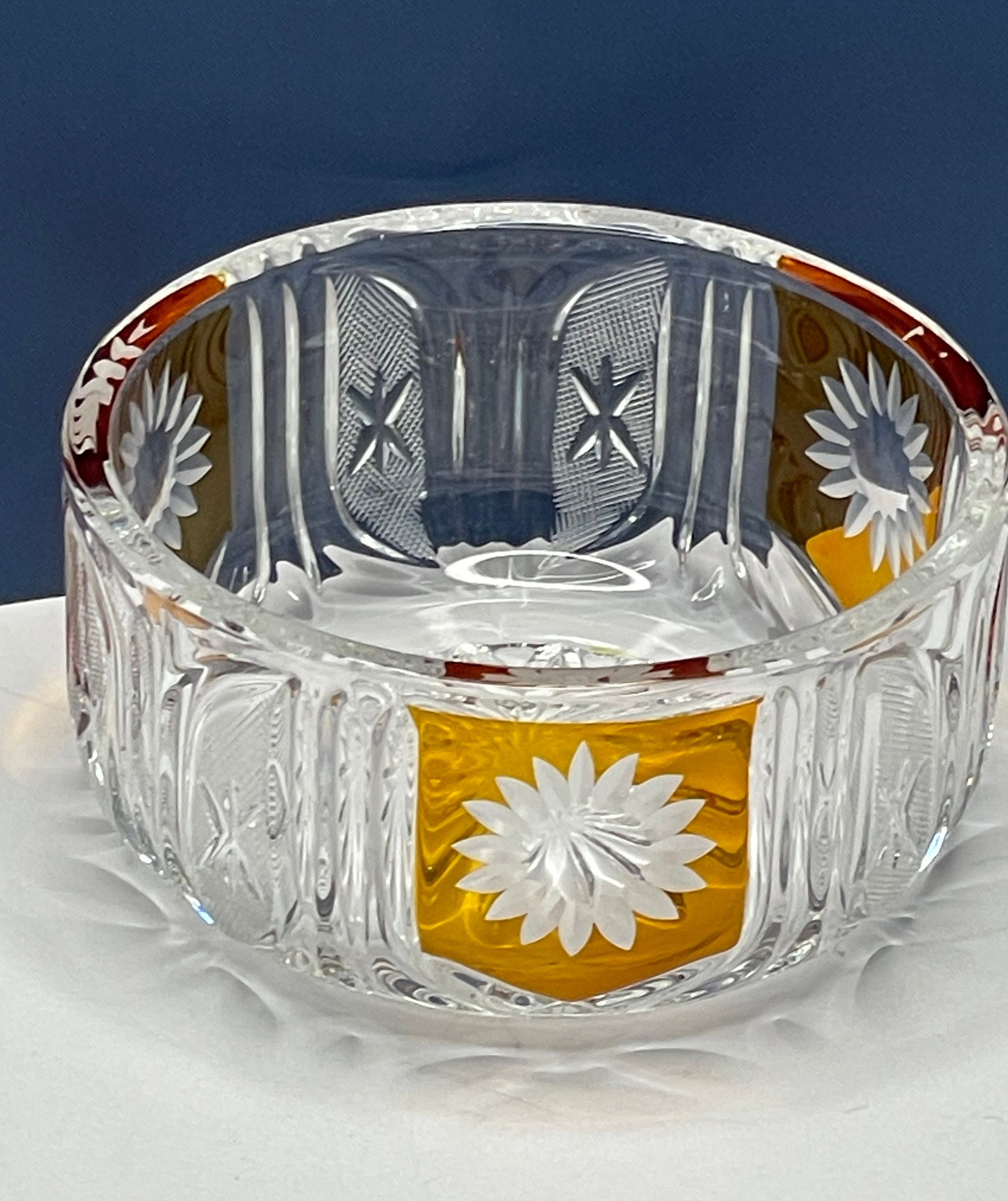 Huta Szykla Julia Crystal Bowl. 1960's Made in Poland. - Etsy