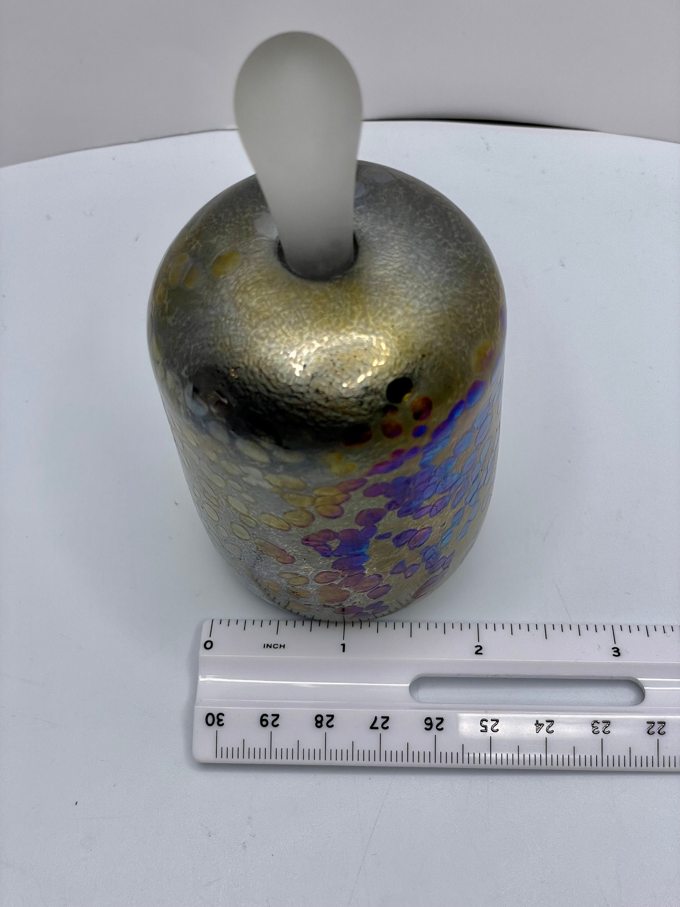 1960's Iridescence Art Glass Perfume Bottle by Glass Studio BOROWSKI ...