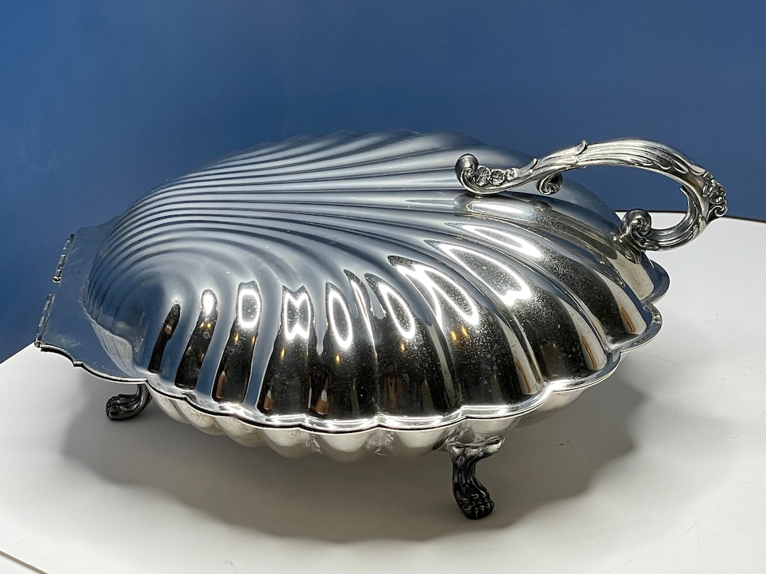 USA Sheffield Silver Co. Silverplate, Hollowware. Large Clam Shell ...