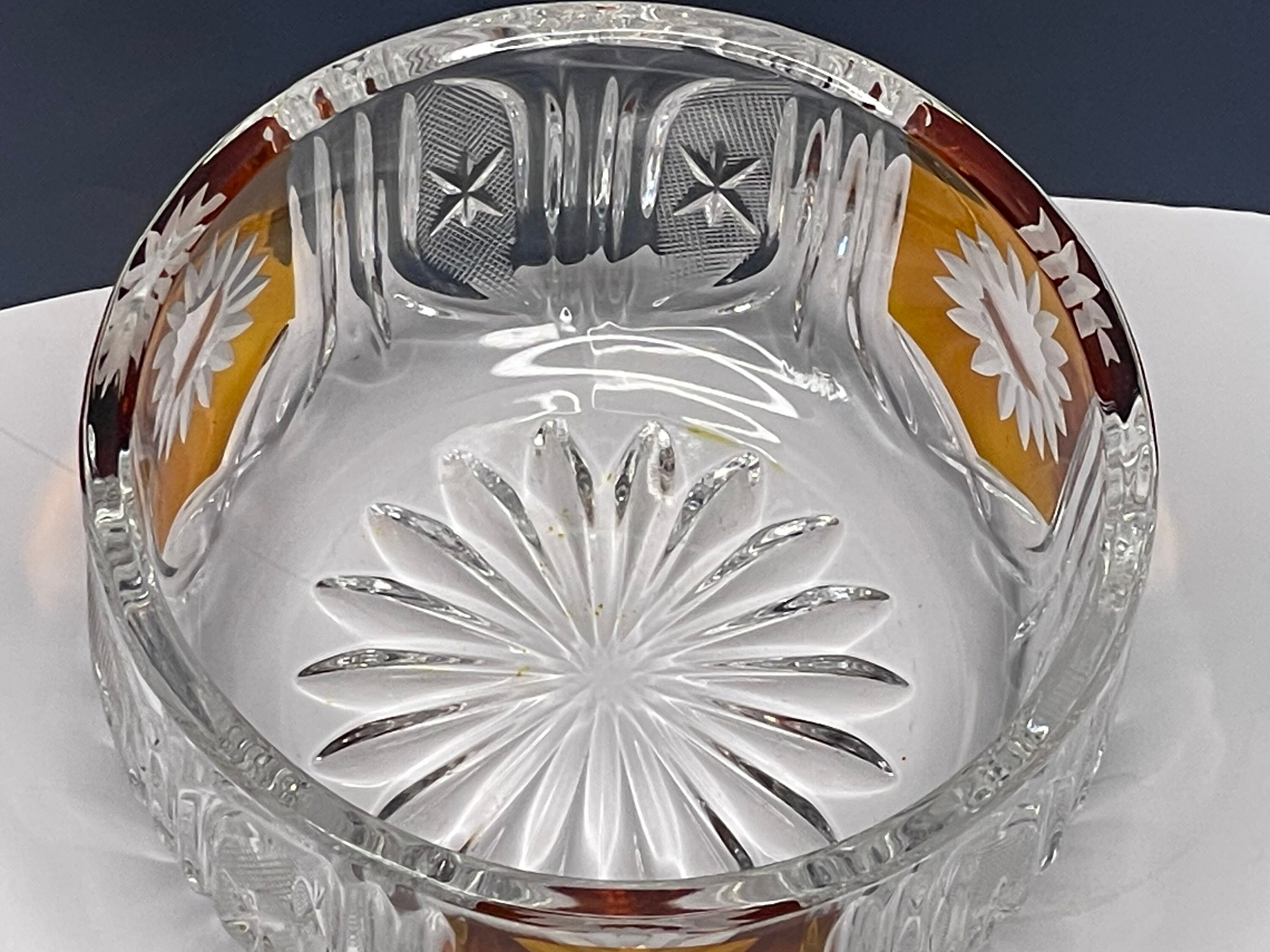 Huta Szykla Julia Crystal Bowl. 1960's Made in Poland. - Etsy