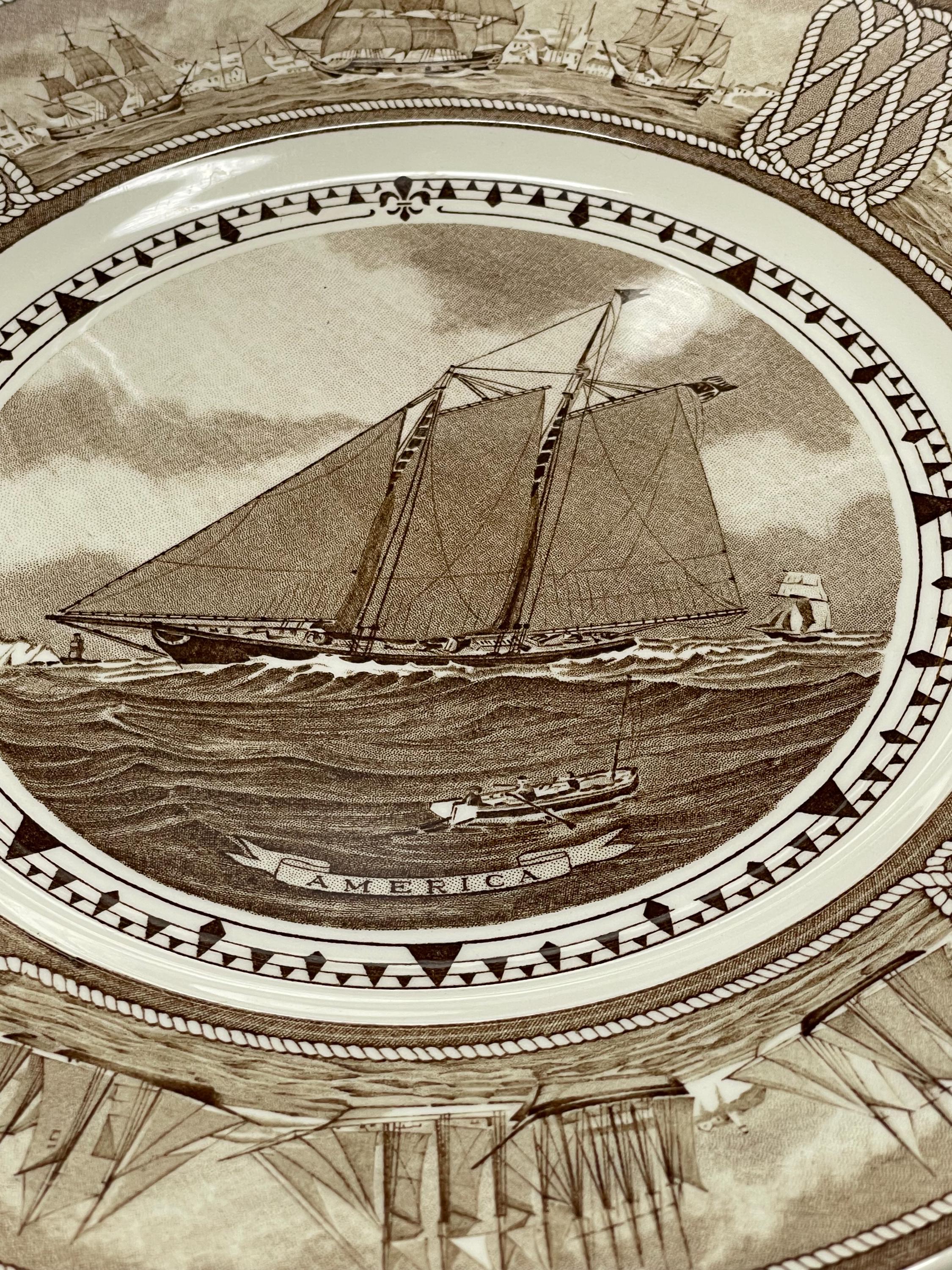 Wedgwood Collectible the American Sailing Ship Plates Decorative UNION ...