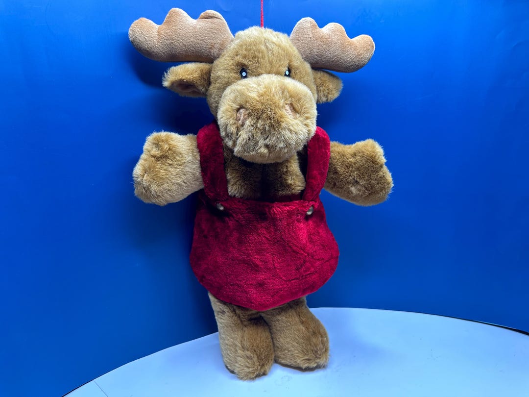 Moose Stocking With Overalls for Christmas - Etsy