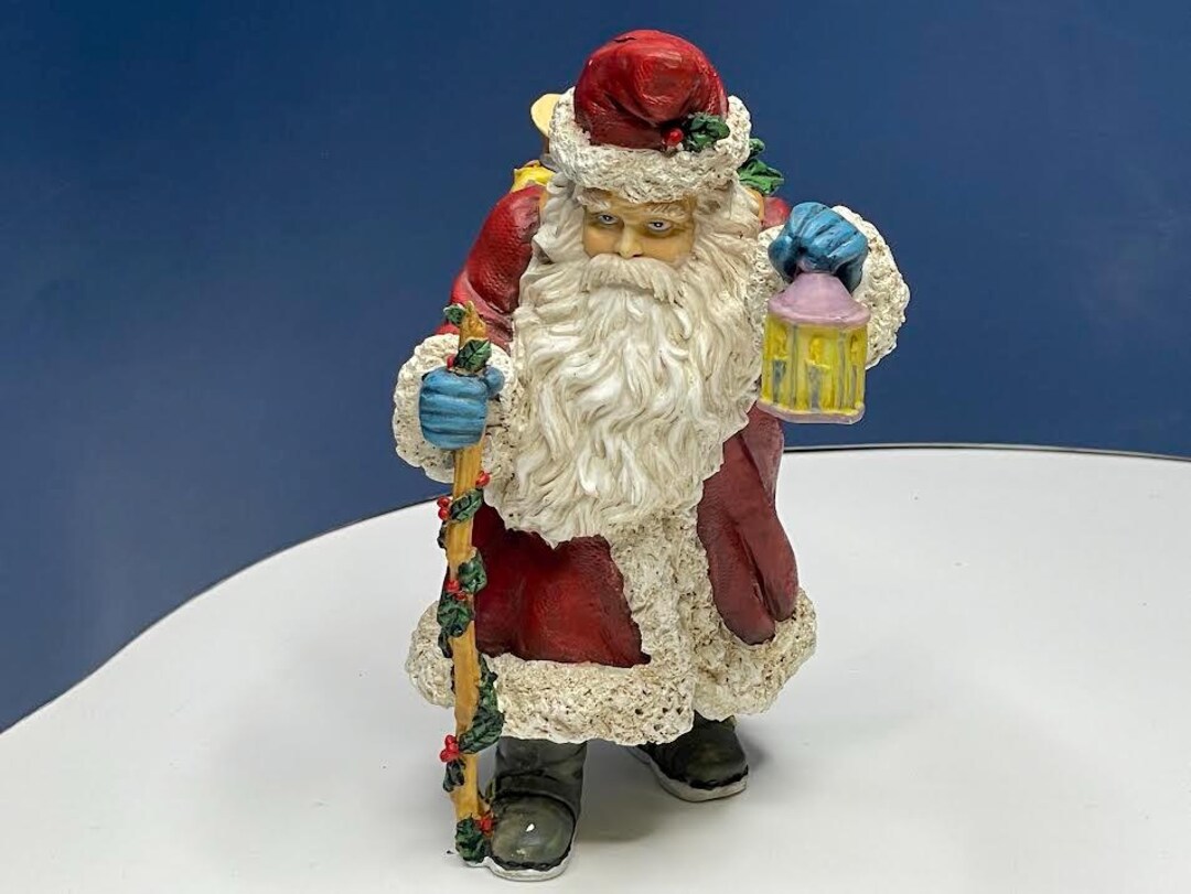 Lang & Wise Featuring Classic Santa Figurine "santa's Lantern" by Lisa ...