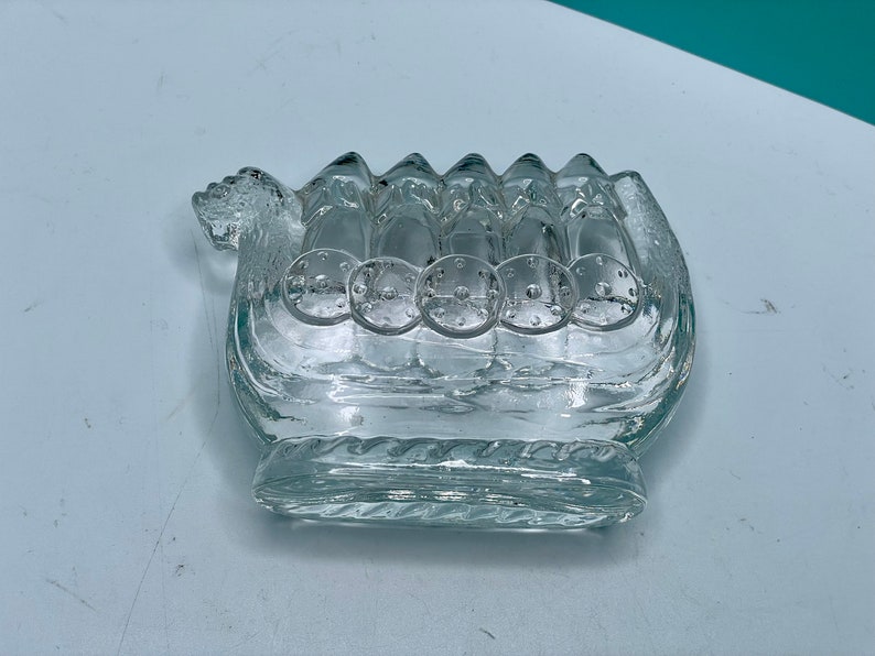 Art Glass Viking Ship Paperweight Made in Lindshammar Sweden, 1970's - Etsy
