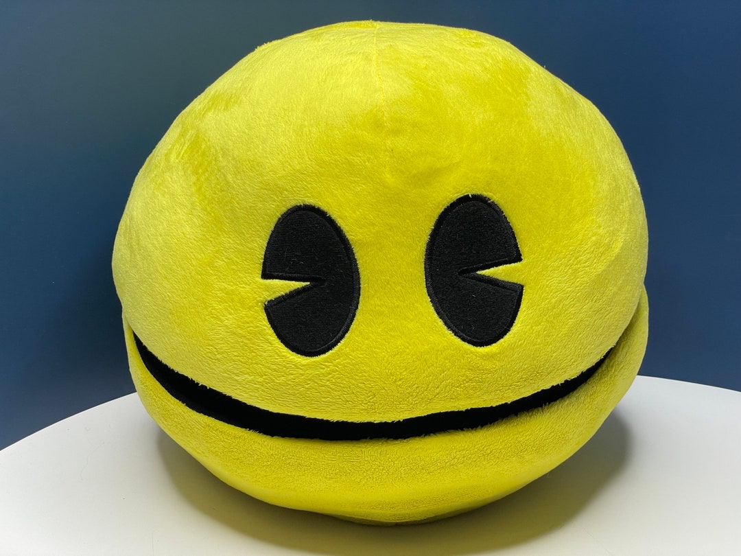 Pac-man Classic Design Plush Toy, Yellow and Black 12 - Etsy
