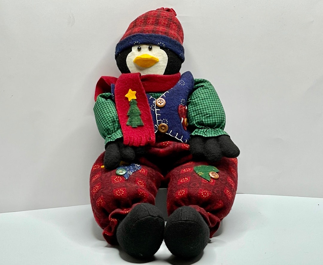 Vintage Prima Creations Penguin Plush, Winter Apparel - Etsy