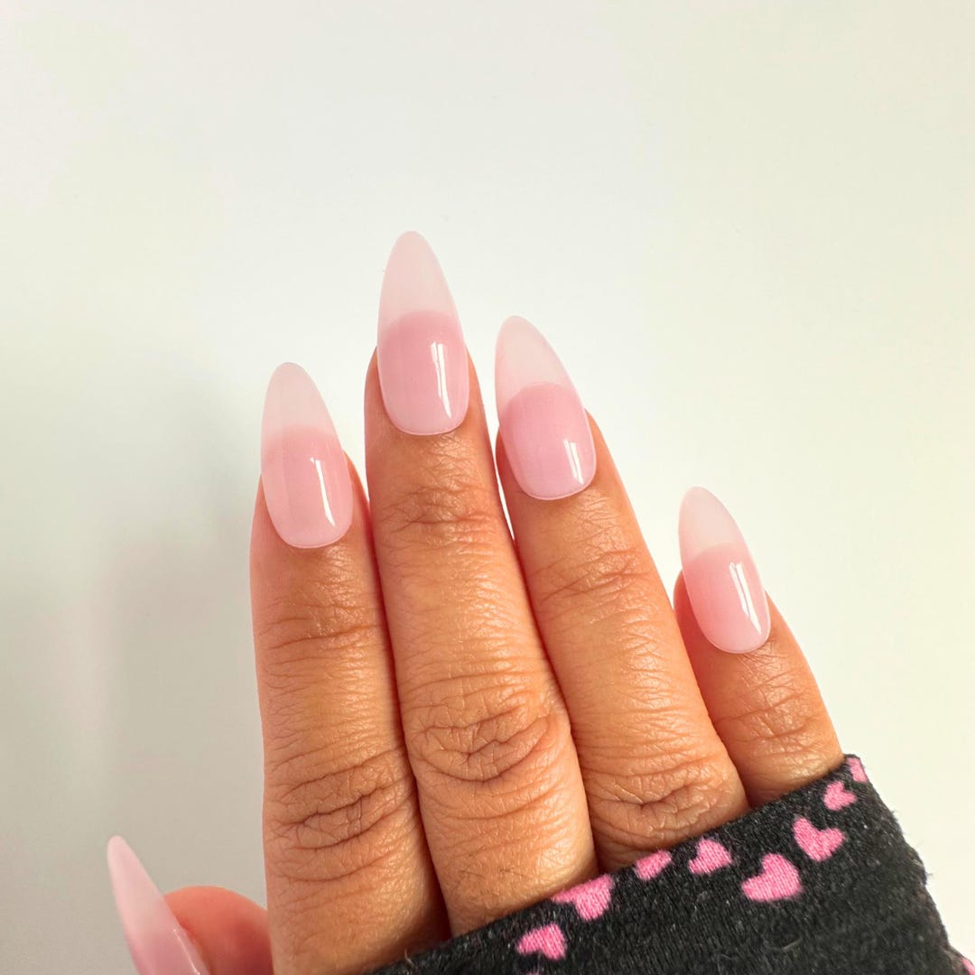 Soap Nails, Milky Nails, Pink Nails, Clean Girl Aesthetic Nails, Fake ...