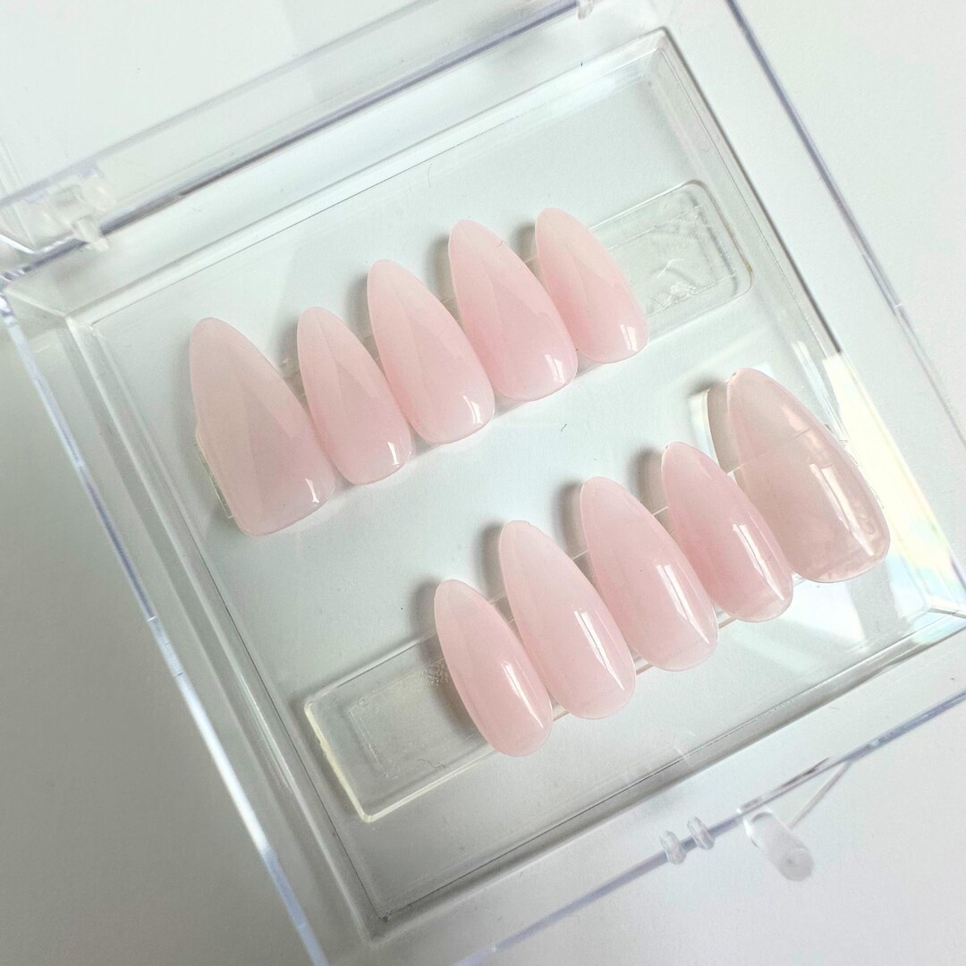 Soap Nails, Milky Nails, Pink Nails, Clean Girl Aesthetic Nails, Fake ...