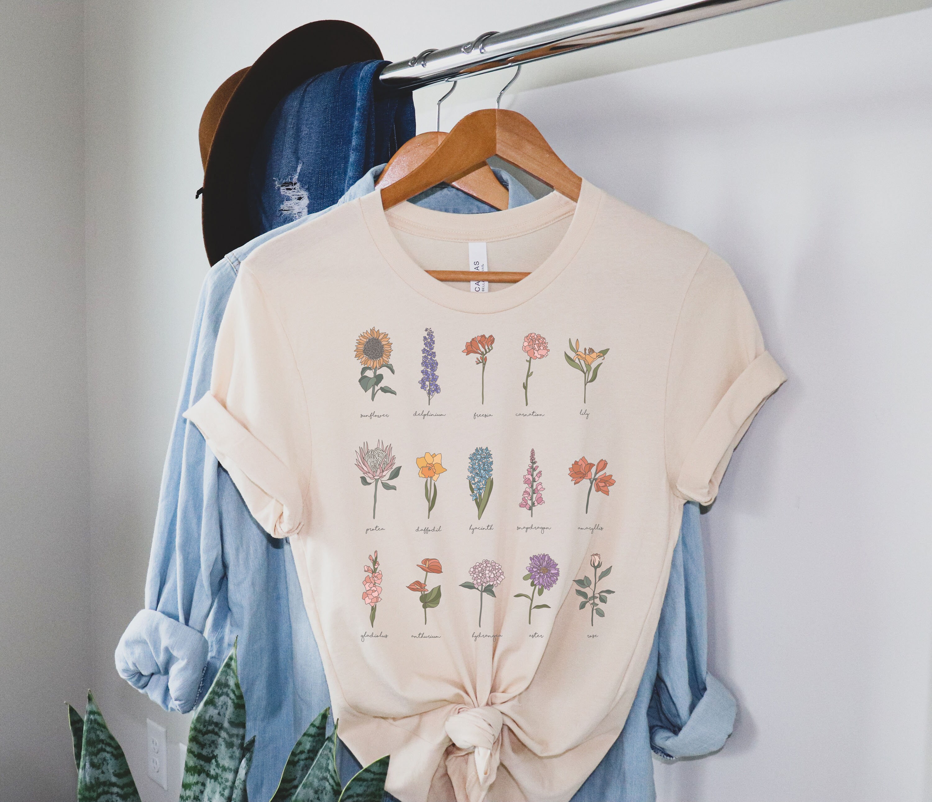 Wildflower Shirt | Cottagecore Shirt | Womens Wildflowers Graphic Shirt ...