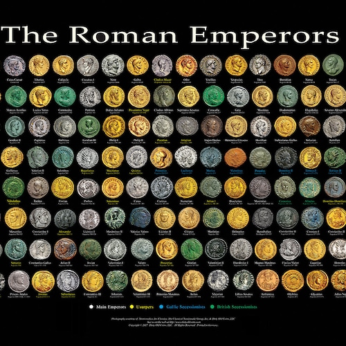 Roman Emperors A3 Poster - Etsy UK