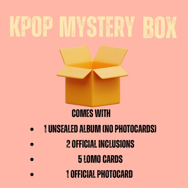 Kpop Mystery Box - Etsy