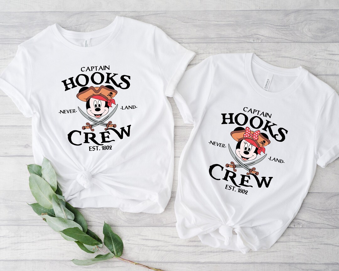 Captain Hooks T-shirt, Disney Cruise Shirt, Disney Pirate Crew Est 1802 ...