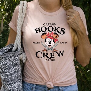 Captain Hooks T-shirt, Disney Cruise Shirt, Disney Pirate Crew Est 1802 ...