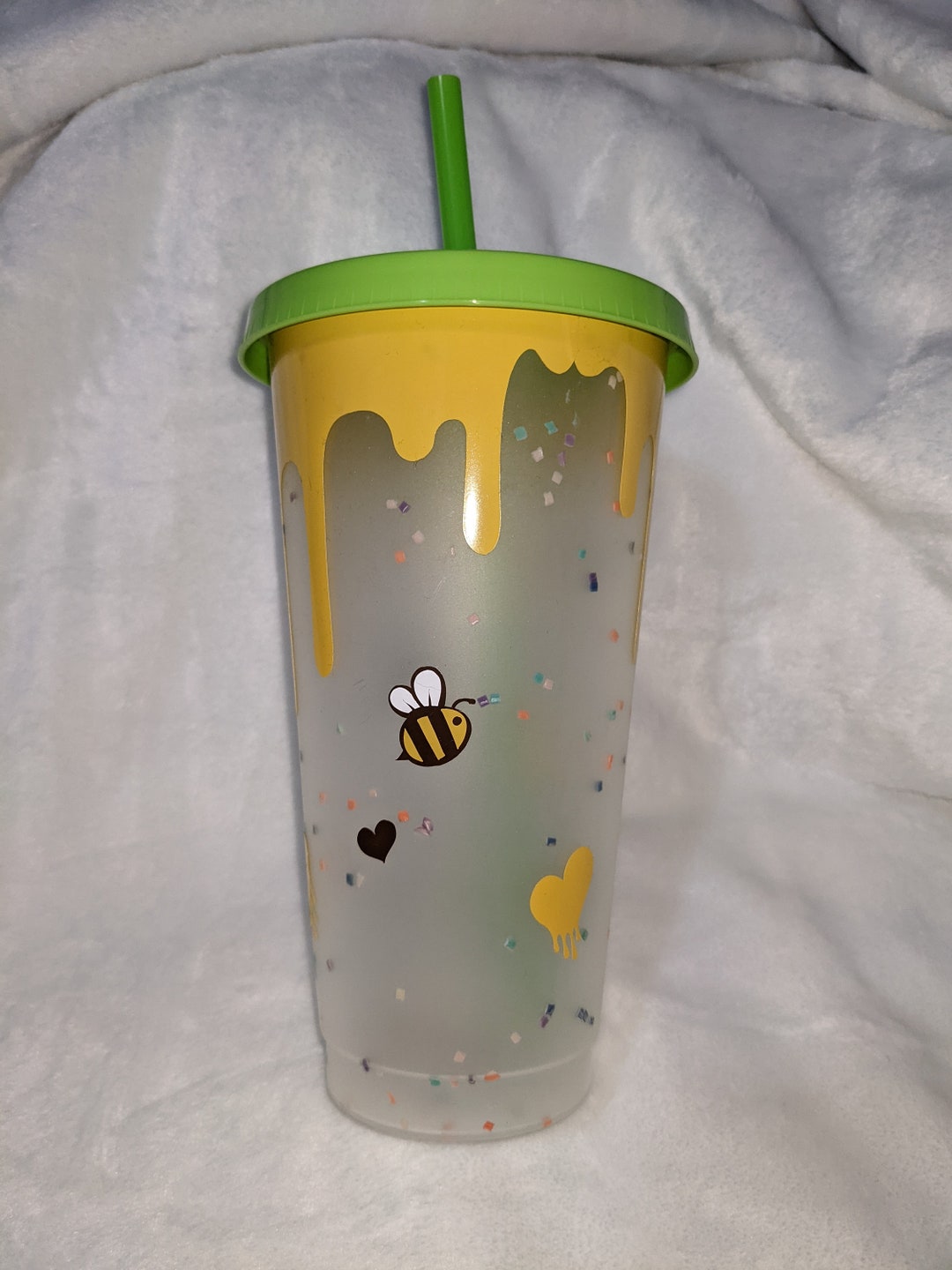 Honey Drip Bumble Bee Cup - Etsy