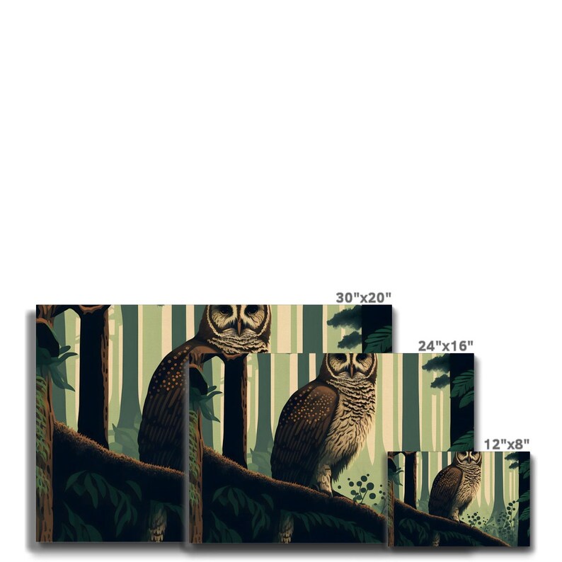 Hoh Rain Forest Olympic National Park Retro Travel Poster Wall Art - Etsy