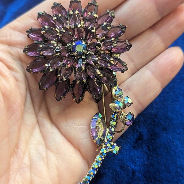 Purple Brooch - Etsy