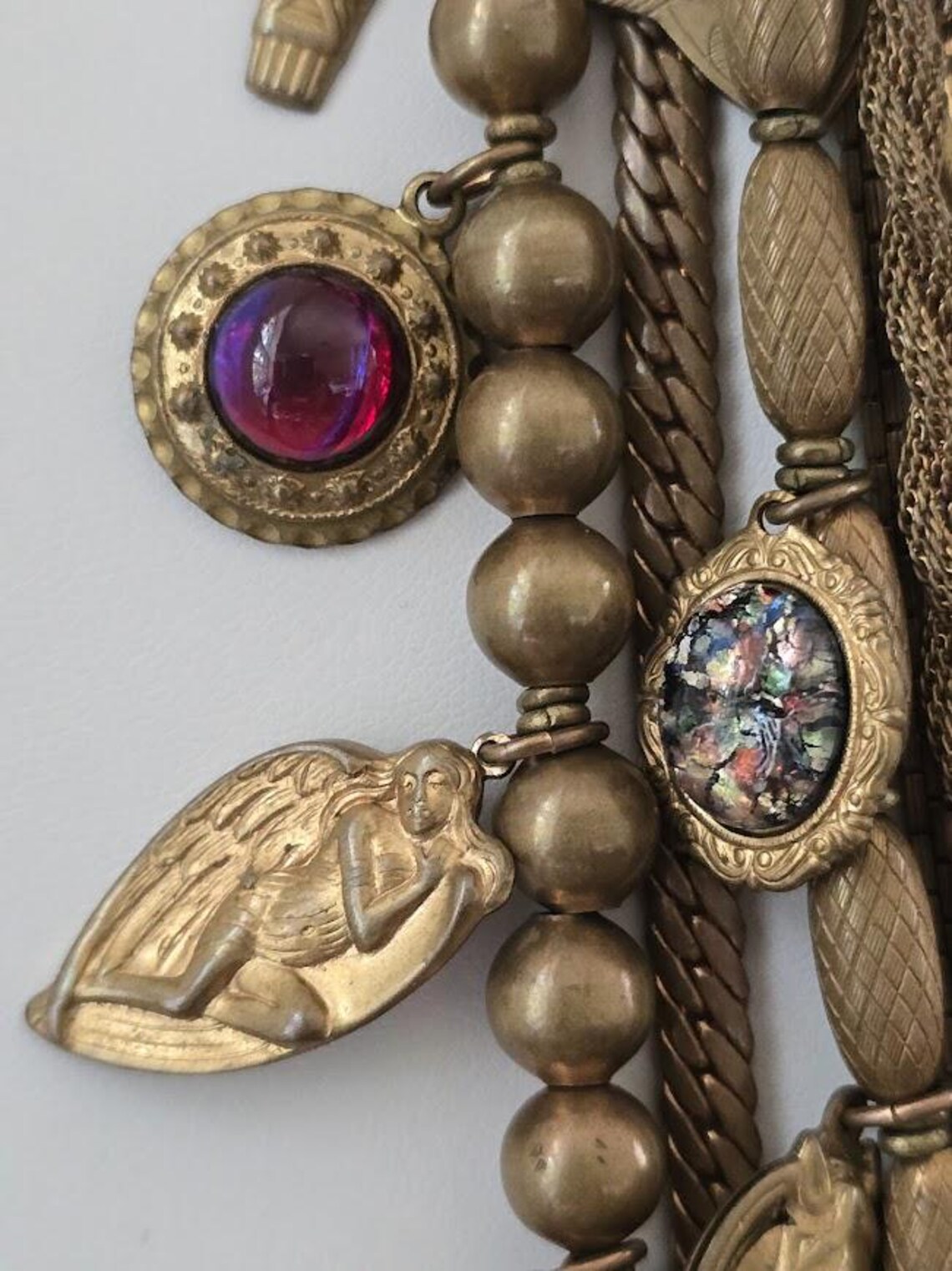 Vintage Designer Charm Necklace - Etsy