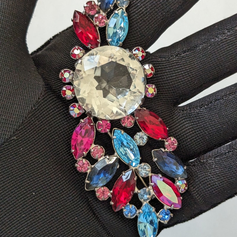 Rhinestone Brooches - Etsy