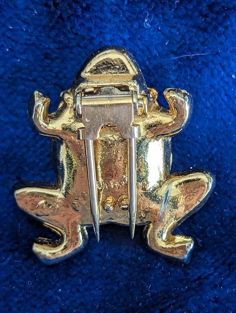 Vintage 1948 Coro Frog Fur Clip Uranium Green - Etsy