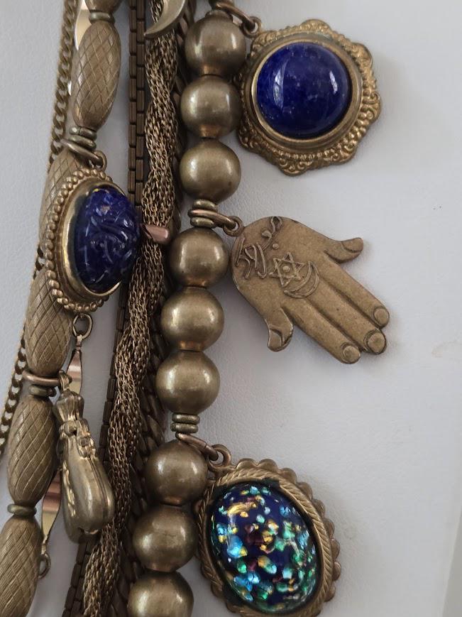 Vintage Designer Charm Necklace - Etsy