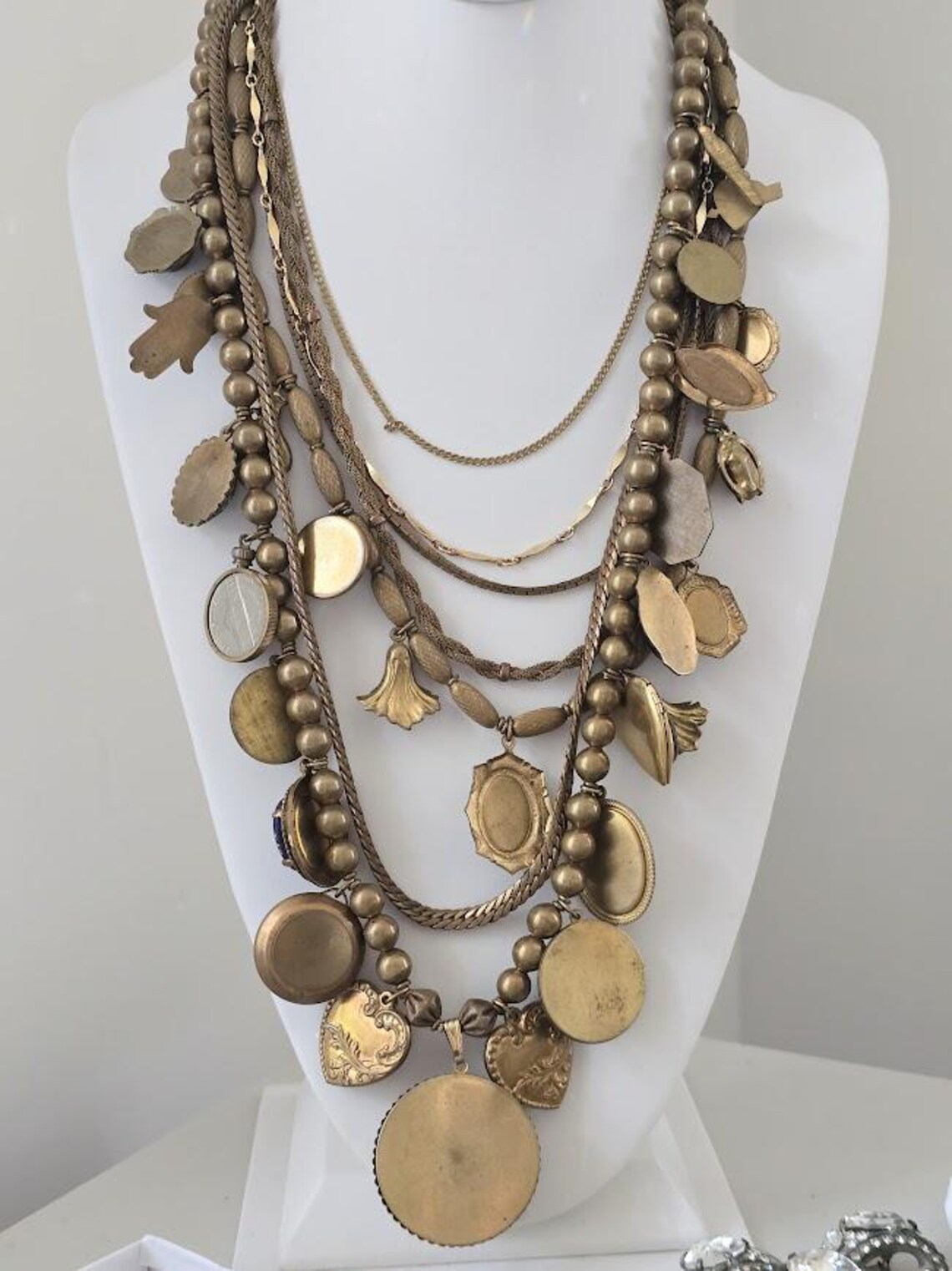 Vintage Designer Charm Necklace - Etsy